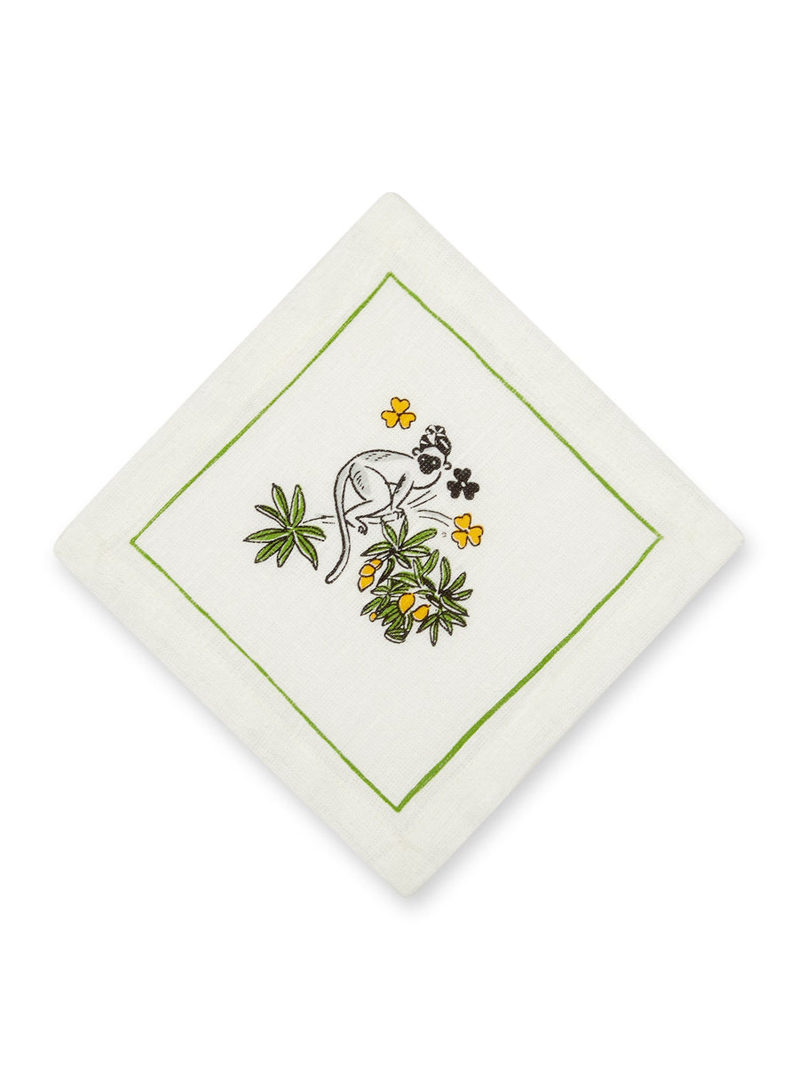 Monkey on a Mango Tree Cocktail Napkins Set of 4 – The Art-chives